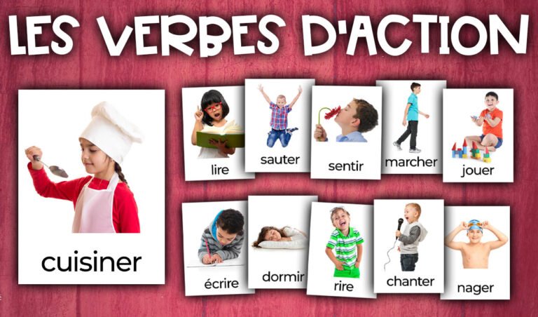 Les verbes d'action | 60 Cartes Montessori