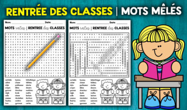 La Rentrée des Classes | Mots Mêlés