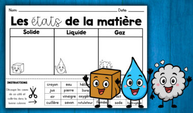 Les états de la Matière | Activités d'apprentissage